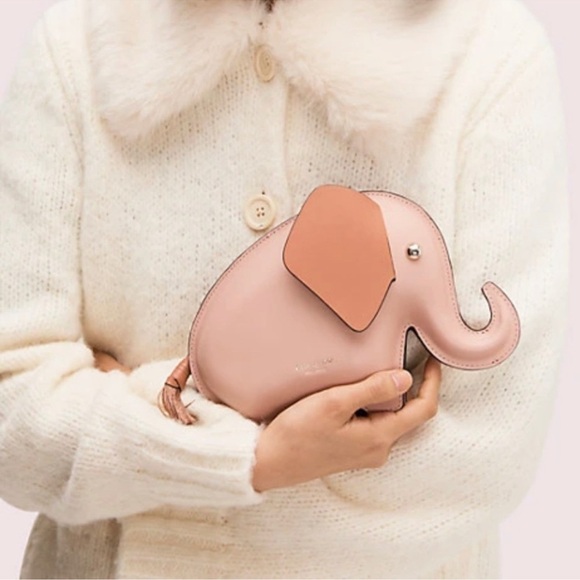 kate spade | Bags | Kate Spade Tiny Elephant Crossbody Flapper Pink ...